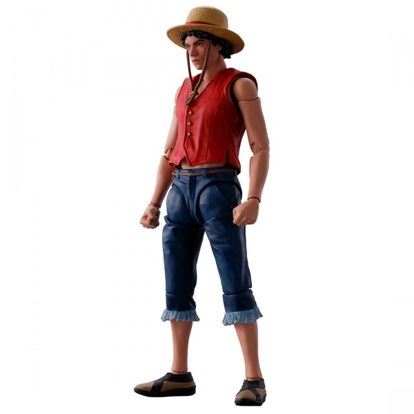 bandai s.h.figuarts a netflix series one piece monkey d.luffy figure red