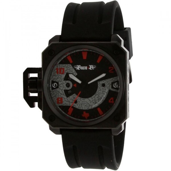 Meister Chief Rubber Strap Watch - Bun B LTD (black / red) - PYS.com ...